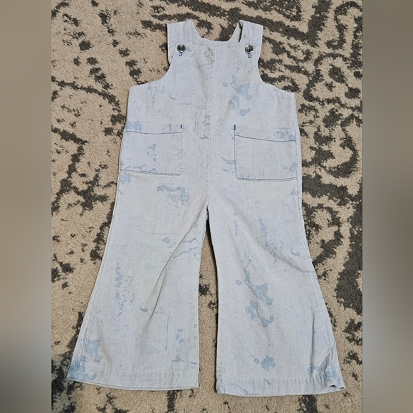Bottoms | Vinrage 197s Kids Denim Bell Bottom Overalls | Poshmark